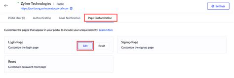 Understand How To Customize Customer Portal Pages Zoho Creator Help