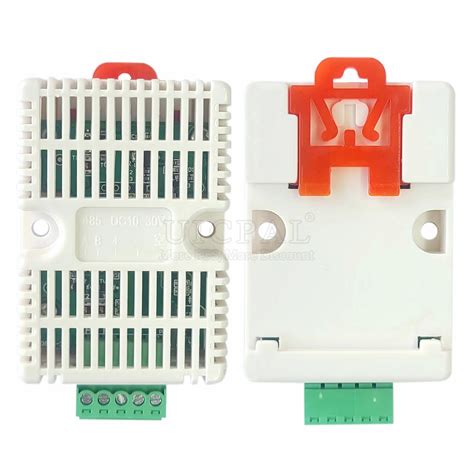 Sht30 Temperature Humidity Sensor Industrial Sensors Monitor Transmitter 5pin 35mm Din Tracks