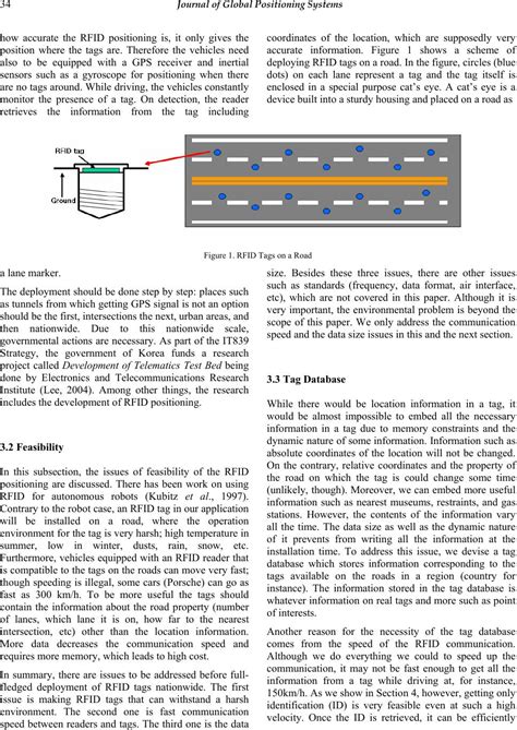 Using Rfid For Accurate Positioning