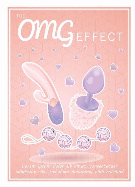 Premium Vector Erotic Poster With Sex Toys Handcuffs And Vibrators