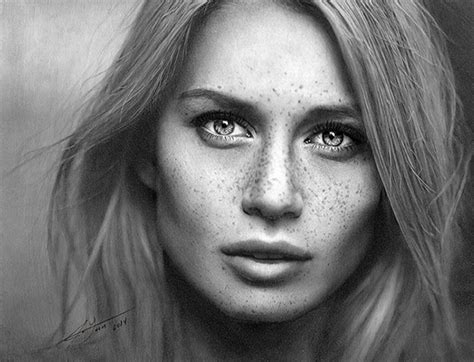 Female Graphite Pencil Portrait By Julio Lucas Behance