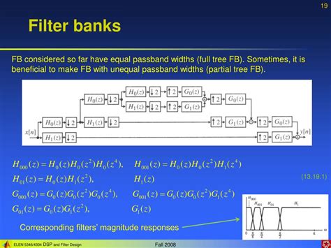 Ppt Lecture 13 Multirate Processing And Wavelets Fundamentals