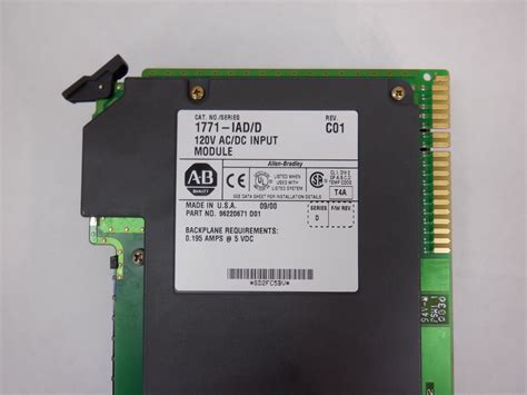Allen Bradley 120v AC DC Input Module 1771 IAD D Technical Repair Solutions