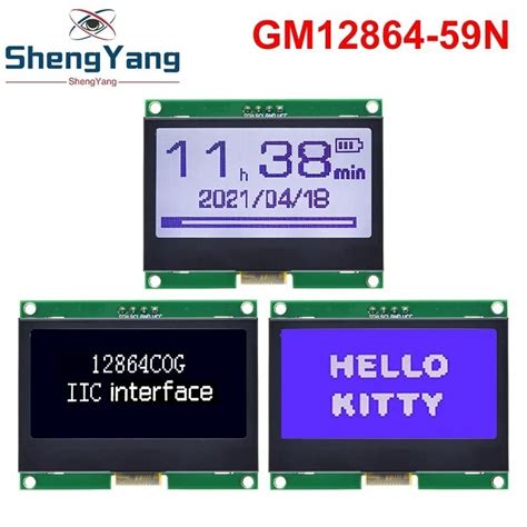 Tzt 12864 Iic Lcd Module 128x64 I2c St7567s Cog Graphic Display Screen