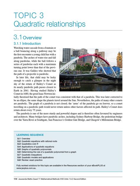 C 03 Quadratic Relationships Pdf Quadratic Equation Factorization