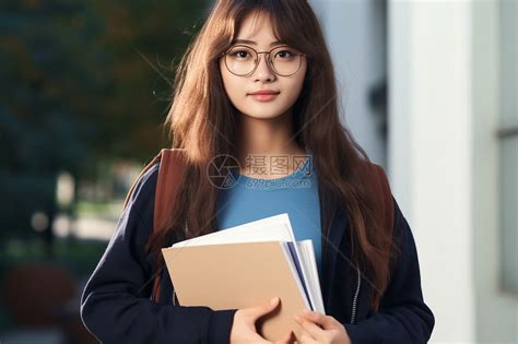 阳光年轻的女大学生高清图片下载 正版图片 摄图网