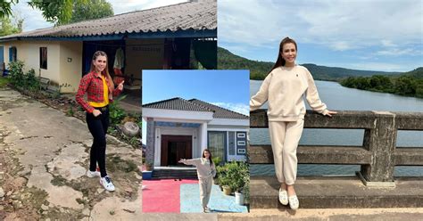 កូនល្អ ថន លក្ខិណា បង្អួតផ្ទះកូនកាត់ សាងសង់ ជូនឪពុកម្តាយនៅស្រុកកំណើត Khmerload Cambodia