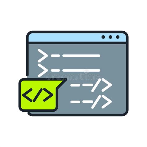 Coding Digital Logo Design Template Vector Lineart Stock Vector Illustration Of Development