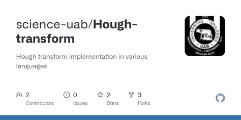 github science uab hough transform hough transform implementation in