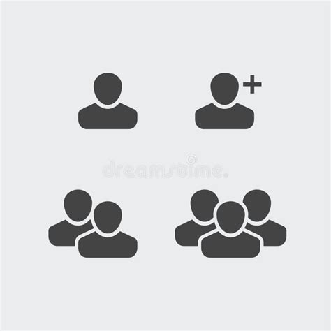 User Profile Group Set Icon Symbol Vector Stock Illustration Illustration Of Businessman