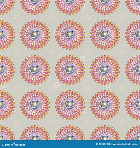 Abstract Seamless Circle Geometric Pattern Background Modern Abstract Design Stock Illustration