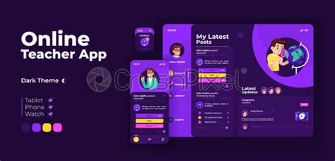 Smart Home App Screen Vector Adaptive Design Template Household Automation Stock Vector