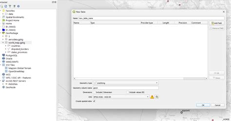 add option to load table created in browser for gpkg to map canvas