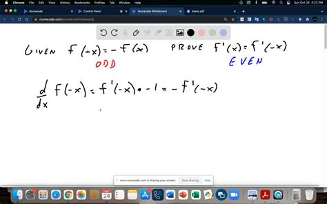 solved prove that if f is odd then f x f x once again draw a