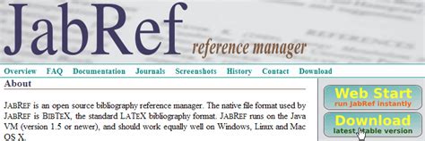 bibtex management by jabref and jab2html