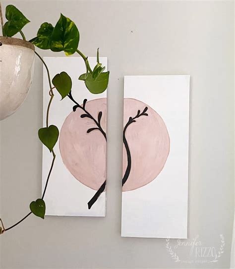 How To Make Diy Abstract Multi Panel Art Jennifer Rizzo
