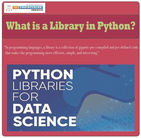 List Of Python Libraries That You Must Know The Engineering Projects