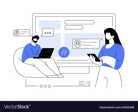 Microblog Platform Abstract Concept Royalty Free Vector