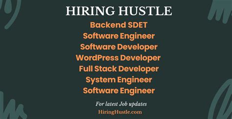 Software Jobs For Experienced And Freshers From Top Mncs