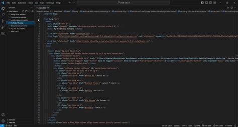 How I Created A Portfolio Website Using Html And Css Harsha Kumar N