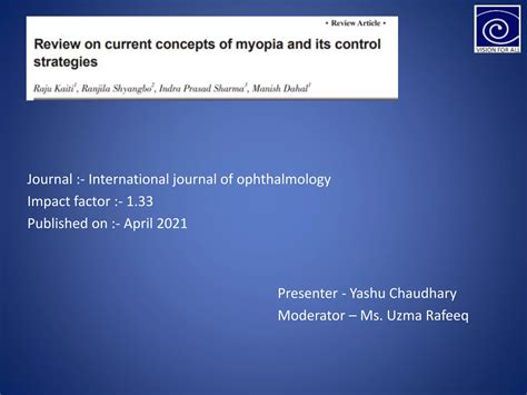 Myopia Classification Prevalence Pathological Myopia And Its Control