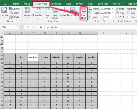Guide To Print Top Row Or Column On Every Page In Excel