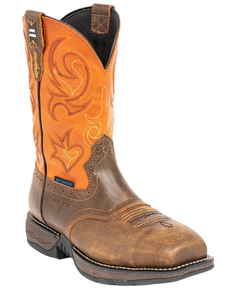 Cody James Mens Mens 11 Nano Lite Waterproof Western Work Boot