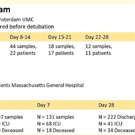 flow chart showing number of included patients and number of samples