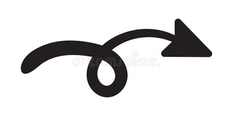 vector doodle arrow icon doodle symbol stock illustration