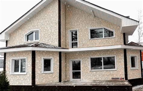 Галерея готовых домов обшитых сайдингом и фасадными панелями