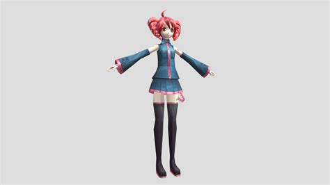 Hatsune Miku Project Diva Kasane Teto Download Free 3d Model By 雨宮レン Oscar3dmodel