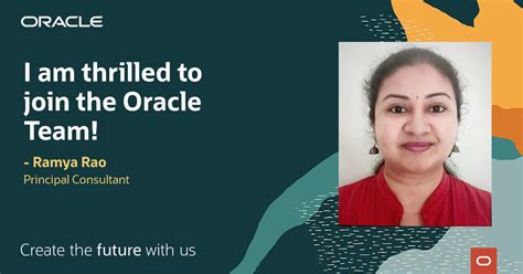 Ramya Rao On Linkedin Oneoracleofss