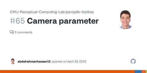 Camera Parameter · Issue 65 · Cmu Perceptual Computing Labpanoptic