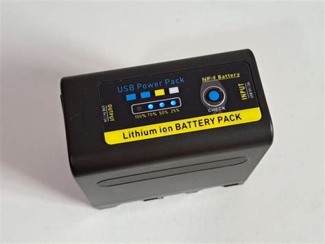 Np F Usb 9600mah 960 970 C Battery Npf Sony Lithium Ion Power Pack Batteries Charge Indicator