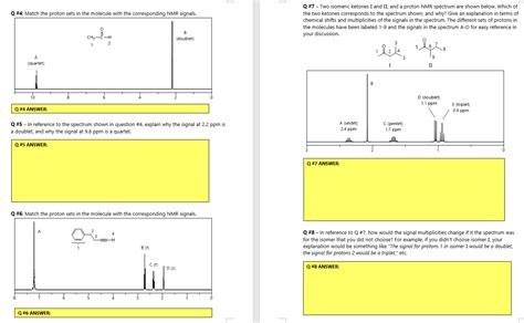 Solved L Post Lab Assignment For Technique 26 Proton Nmr