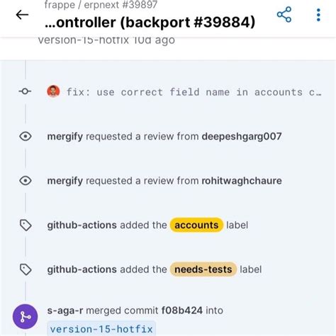 Rohit Gunjegaonkar On Linkedin My First Contribution To Erpnext Version 15