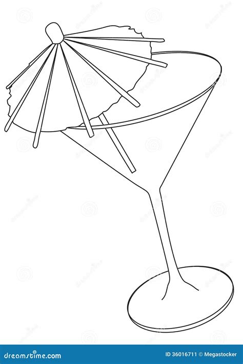 Illustration De Vecteur De Verre De Cocktail Illustration De Vecteur