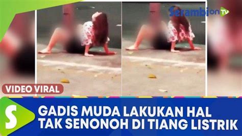 Video Gadis Muda Lakukan Hal Tak Senonoh Pada Tiang Listrik Bikin Orang Lain Tercengang