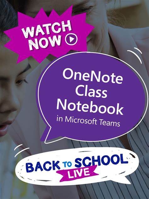 One Note Class Notebook In Microsoft Teams With Back To School Live On