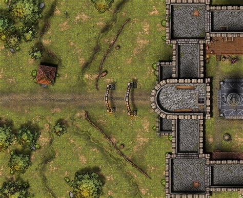 Rpg Battle Map Castle And Road Etsy