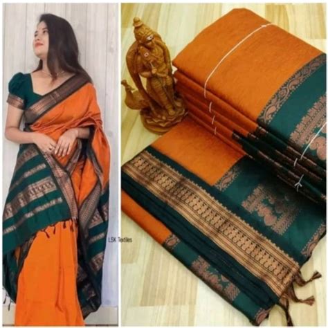Premium Quality Kalyani Cotton Sarees 20 Colours Lazada