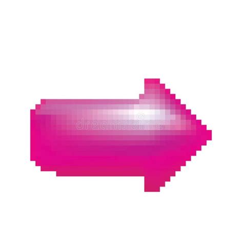 Pixel Arrow Icon 8 Bit Computing Pointer Retro Style Directional