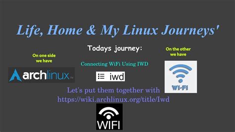 Watch Before Installing Arch Linux Using Wifi Use The Iwctl Cmd Youtube