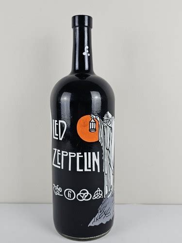 Led Zeppelin Unique Led Zeppelin Glass Bottle 13x4 Modern Glass Art