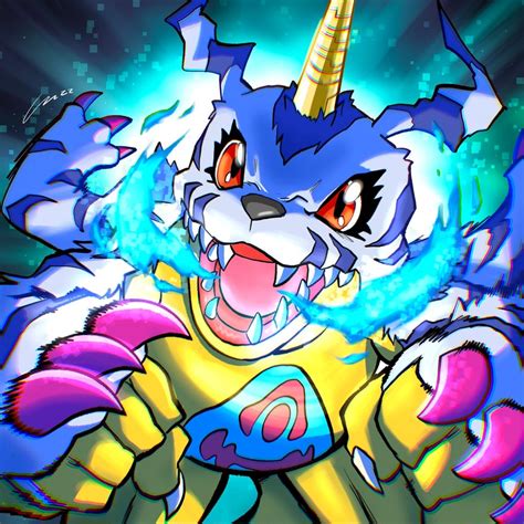 Gabumon Digimon Drawn By Carloromeroart Danbooru