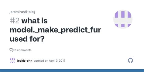 What Is Model Make Predict Function Used For Issue Jaromiru AI Blog GitHub