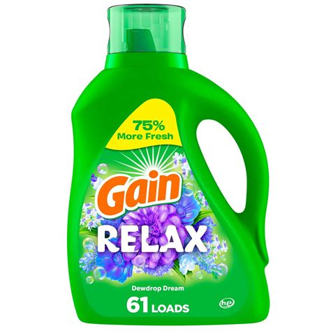 Gain Relax He Liquid Laundry Detergent 61 Loads Dewdrop Dream 88