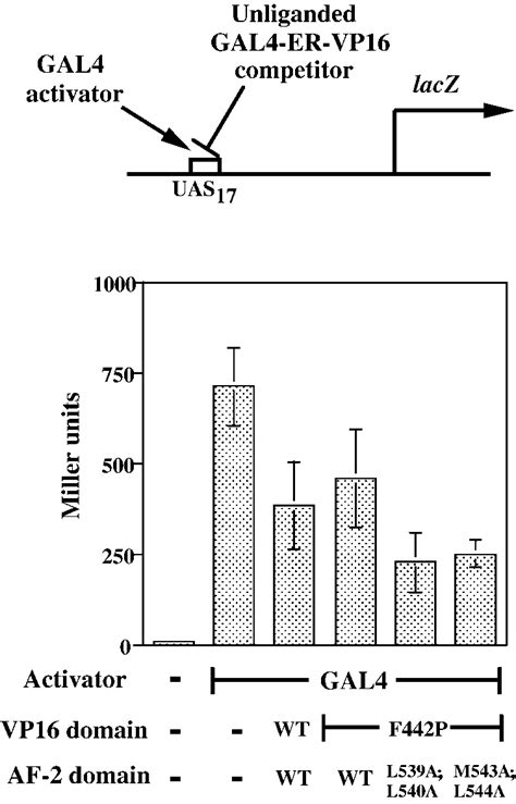 Inhibition Of Gal4 Activation By Derivatives Of Gal4ervp16 Yeast Cells
