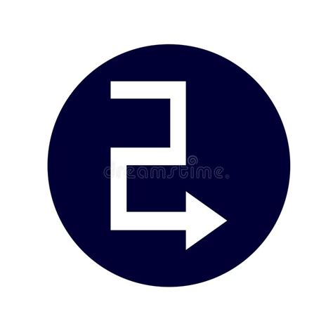 Flat Design Arrow Vector Icon For Navigation And Media Player Icon Stock Illustration