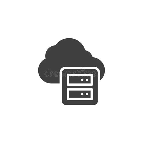 Cloud Computing Server Vector Icon Stock Vector Illustration Of Access Logo 318005260